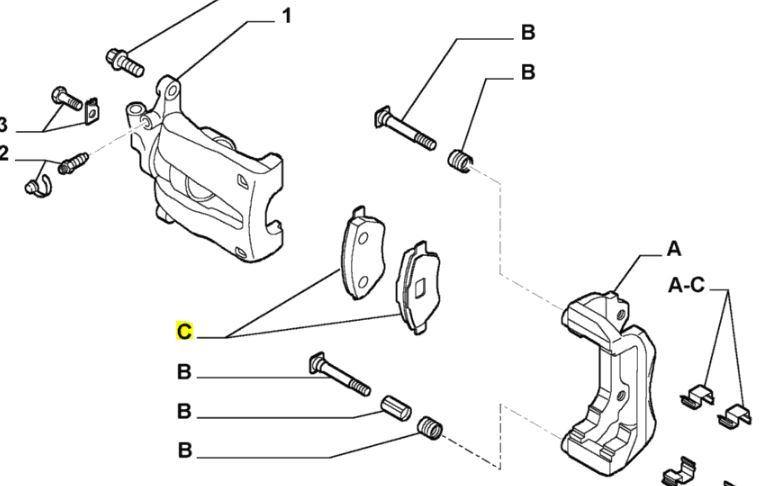 Front Brake Pads 500 Esseesse